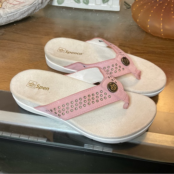 Spenco | Shoes | Spenco Laguna Stud Wedge Sandal Sz 7 | Poshmark